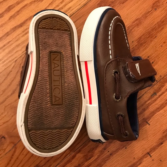 Nautica | Shoes | Nautica Velcro Boat Shoes Brown | Poshmark